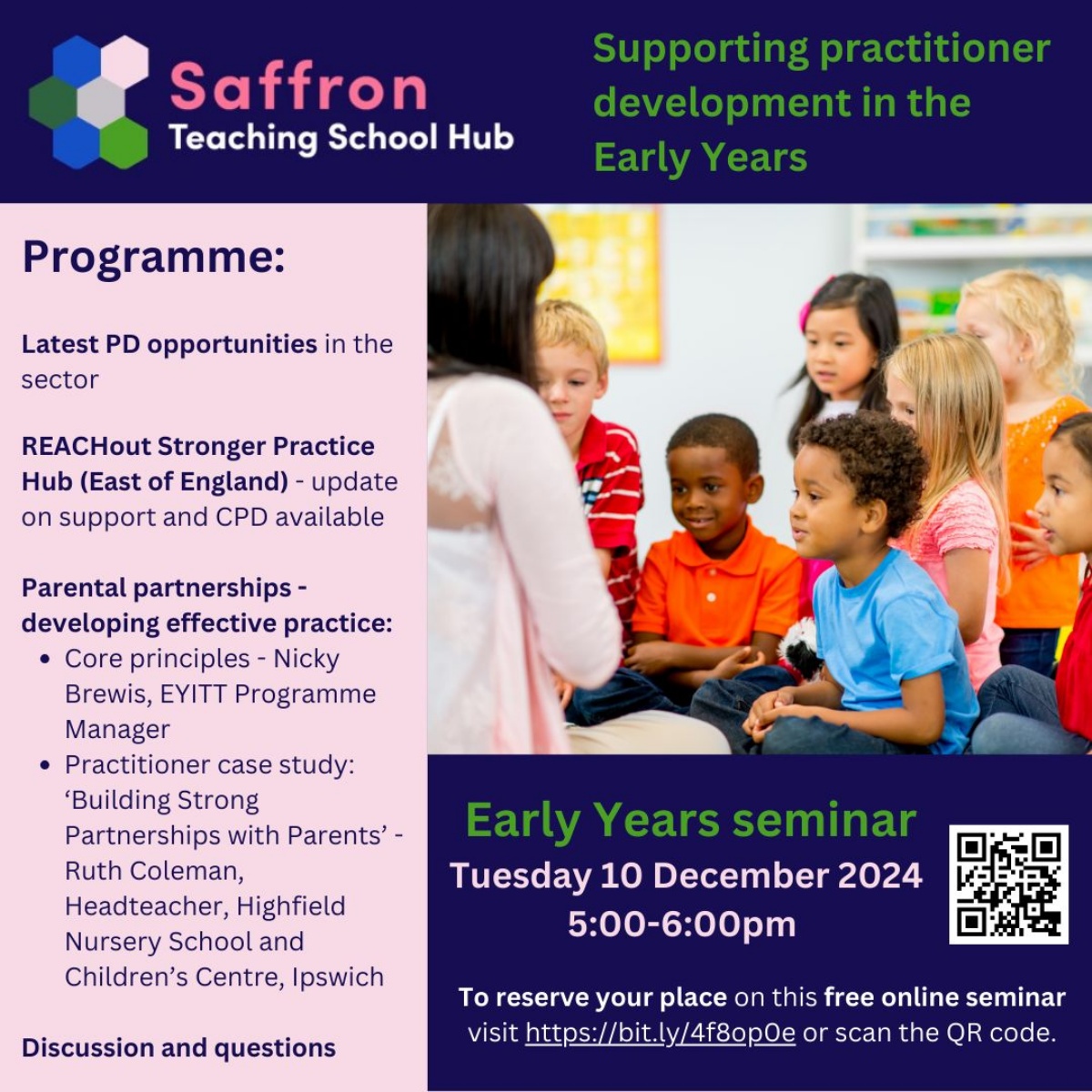Saffron Teaching School Hub - Early Years Seminar - 10 December 2024